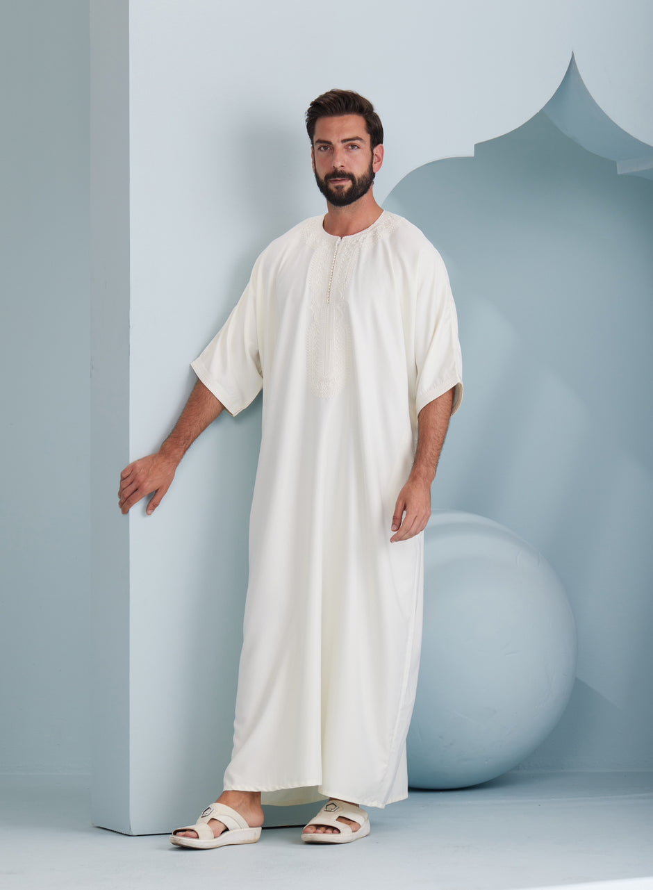 Classic Moroccan Thobes | Short Sleeve Traditional Thobes – Thobeluxe
